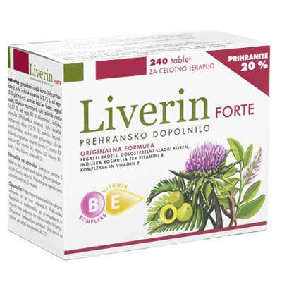 Liverin forte, 240 tablet - Spletna lekarna Plavž